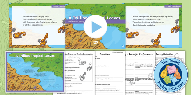 'A Trillion Tropical Leaves' – KS2 Rainforest Rhyming Poem